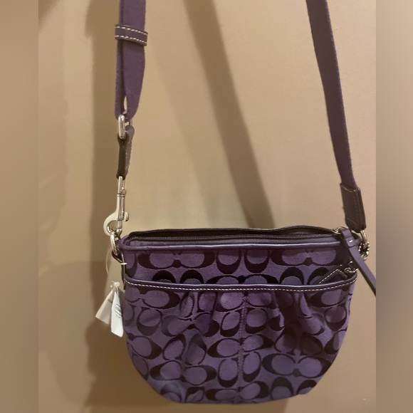 Coach | Bags | New Coach Signature Pleated Swingpack Bag In Royal ...